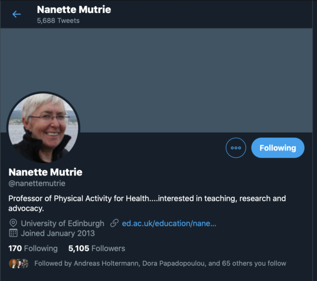 Prof Mutrie Pt 2. Football Fans Training. Sitting. Mental health ...