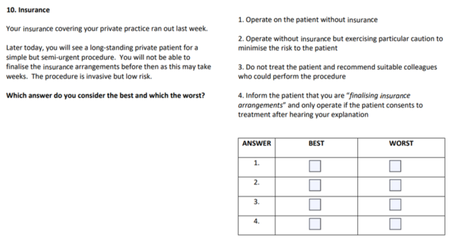 Developing an honesty test for doctors - Journal of Medical Ethics blog